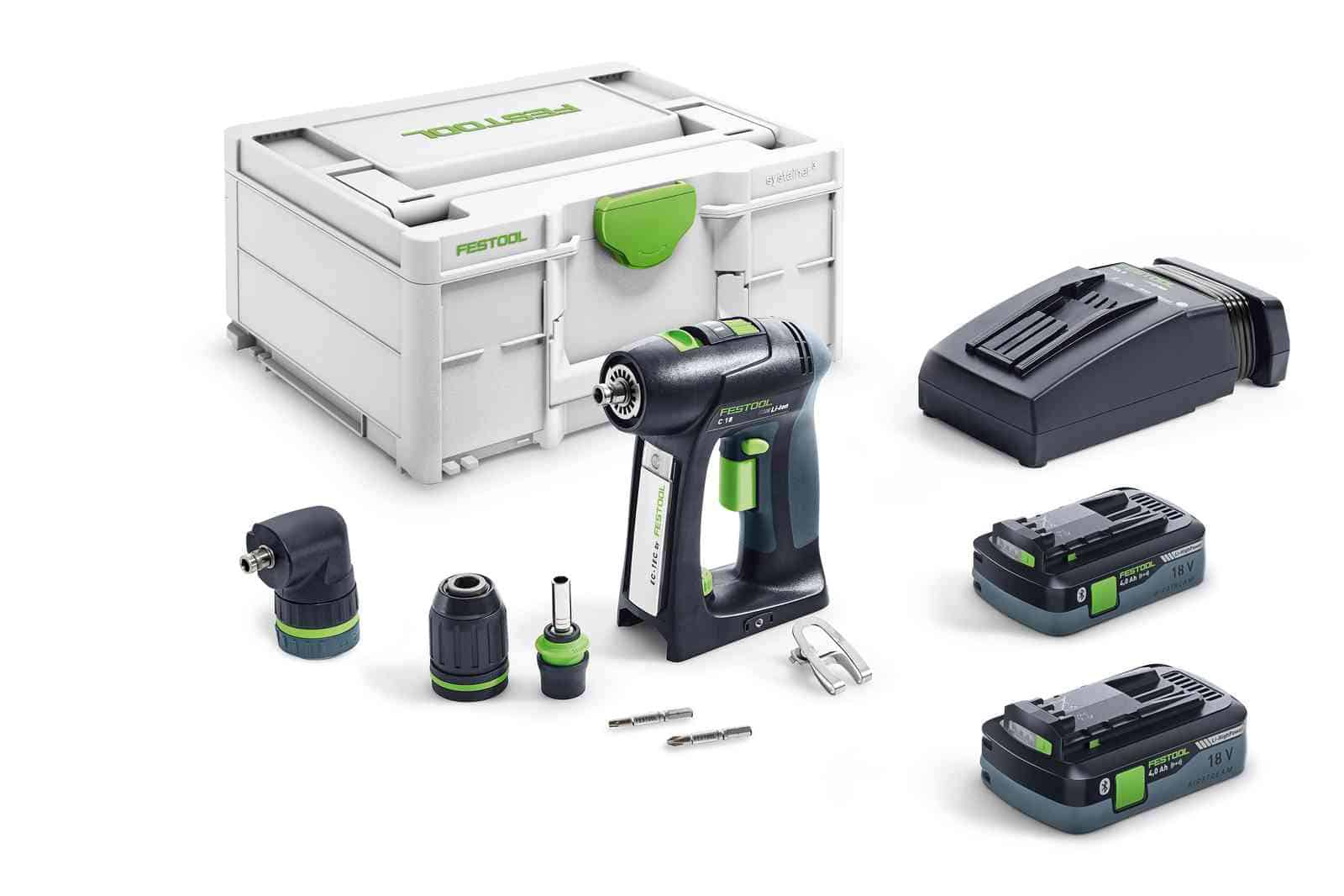 Festool Cordless Drill C 18 HPC 4,0 I-Set - Panel Town & Floors