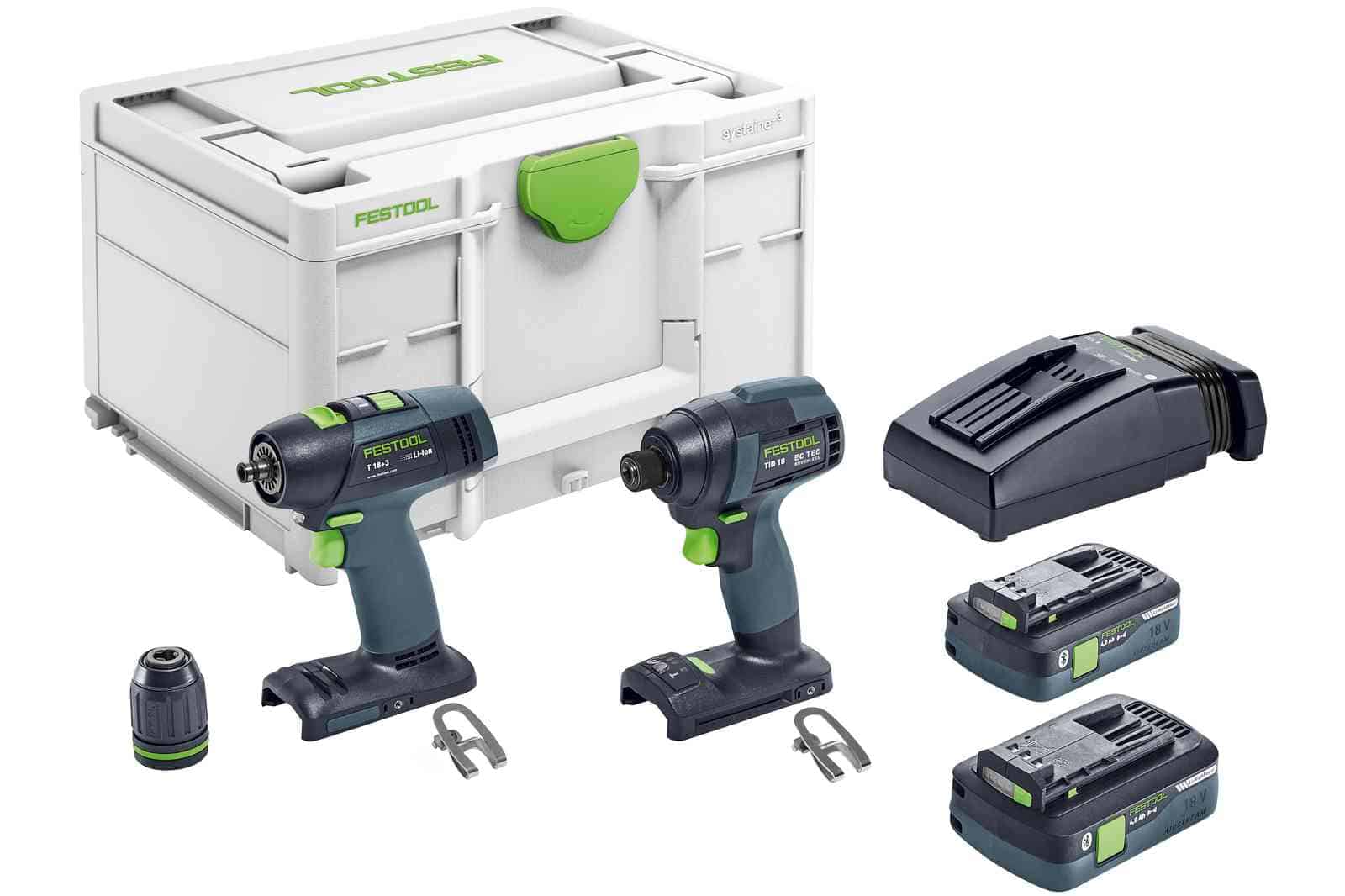Festool Screwdriver and Drill Bit Set TID 18 HPC 4,0-I-Set T18 - Panel ...