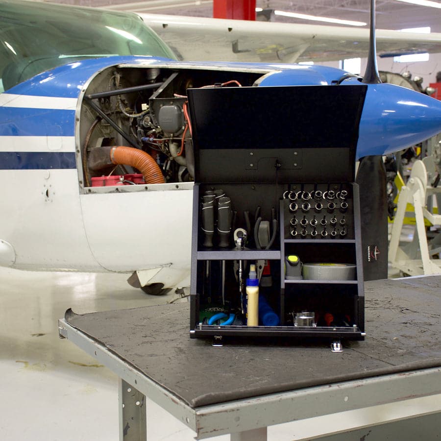 Montezuma Handheld 15” x 10.5” Steel Shopbox™ - Panel Town & Floors