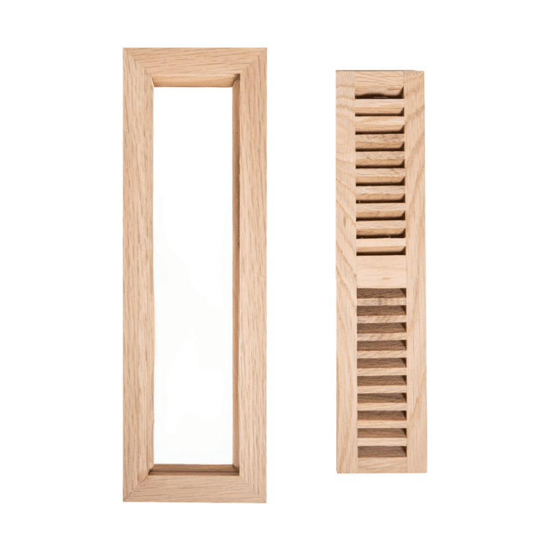 Panel Town Unfinished Red Oak Flush Mount Hardwood Floor Vent 2" x 12 ...