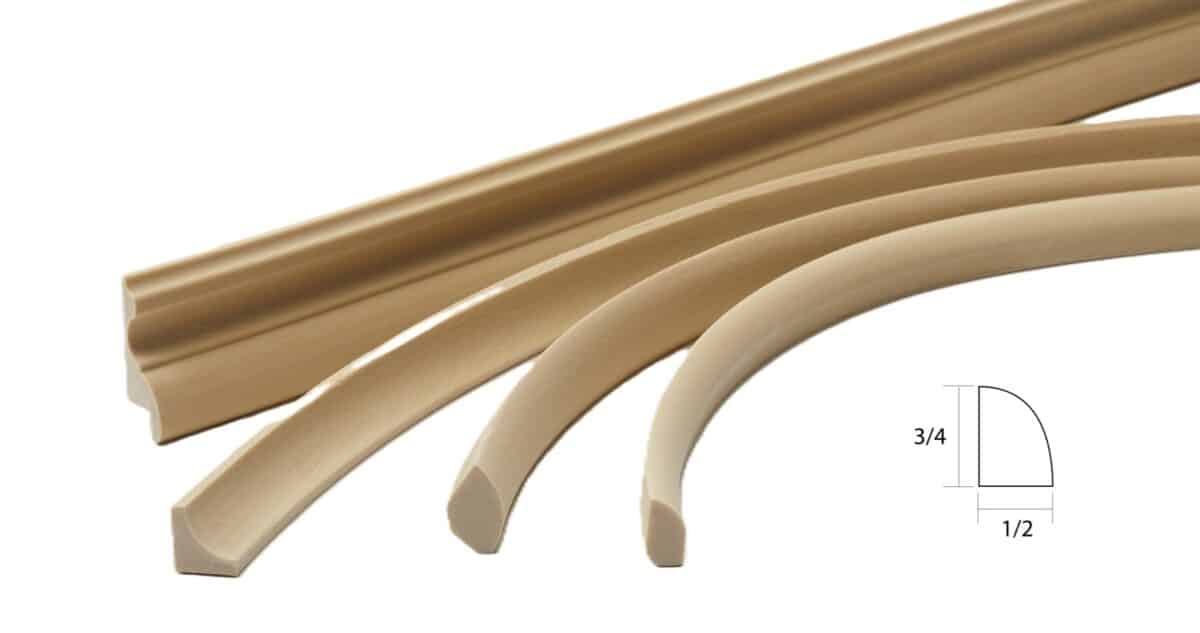 Seneca Millwork SignatureFlex 1/2"x3/4"x12' Flexi-Oak Flexible Shoe ...